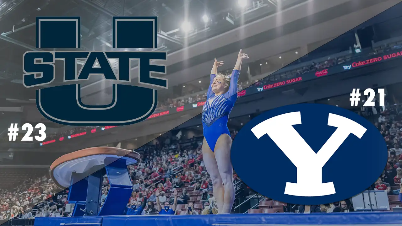 Watch BYU Gymnastics (W) 2022 Episode 4: Utah State vs BYU (1-28-22) - BYUtv