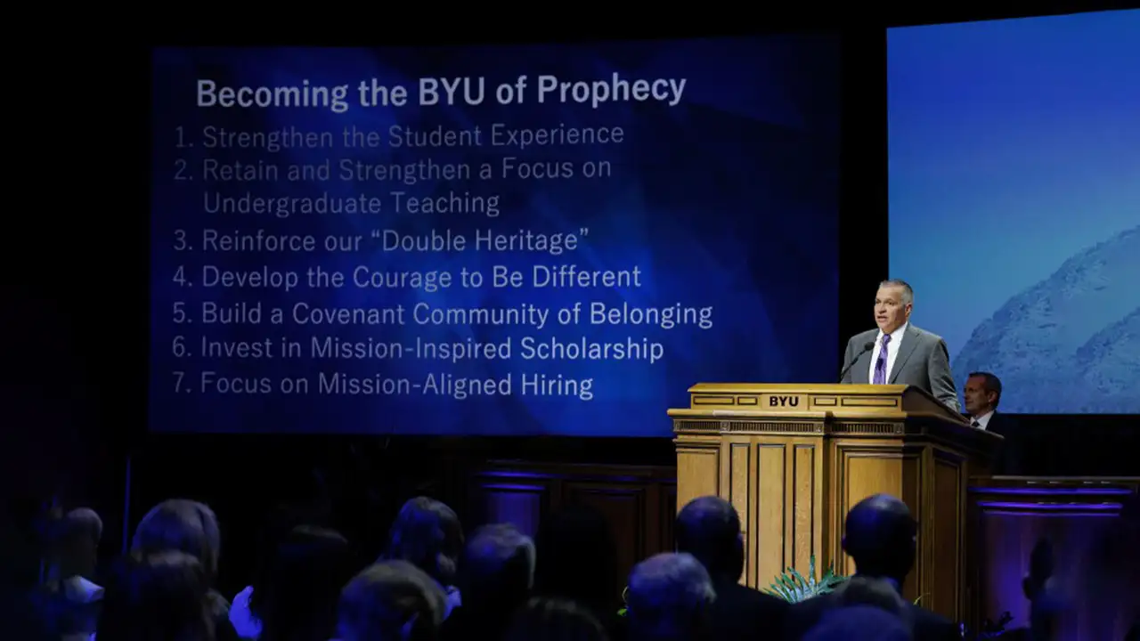 Watch BYU Devotional Address Season 2024 Episode 1: President C. Shane ...