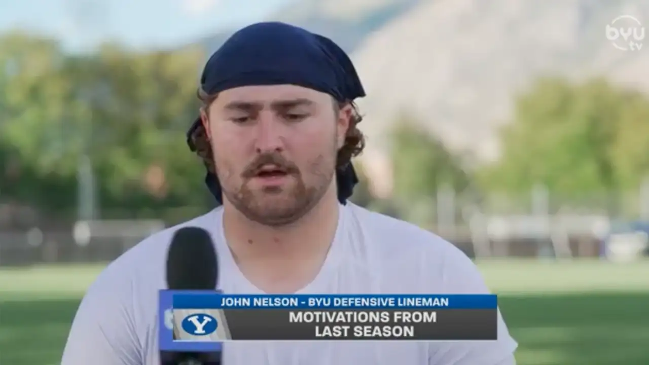 BYU Football Player Josh Nelson discusses fall camp - BYUradio